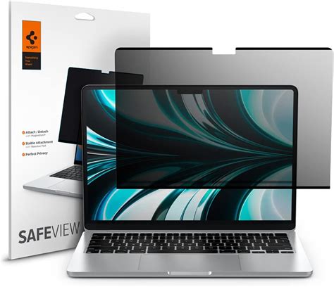 JETech Schutzfolie für MacBook Air 13 6 Zoll Modell 2024 2022 M3 M2