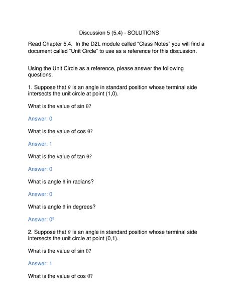 Discussion Section Solutions Discussion SOLUTIONS Read Chapter In The D L