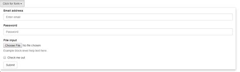 Bootstrap Button Dropdown With Custom Content Stack Overflow