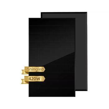 Shingled Full Black W W W Monocrystalline Solar Module PV Panels China Shingled Solar
