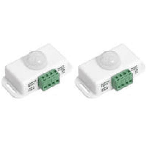 【blanco】 Dc 12v 24v 6a Ajuste Automático Pir Sensor Interruptor Ir