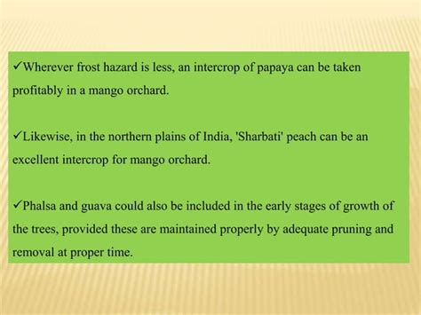 Intercropping In Fruit Crops Pptx Agriculture Industries