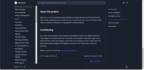 Reposition Toggle Button For Dark Mode In Docs · Issue 96 · Sigstore