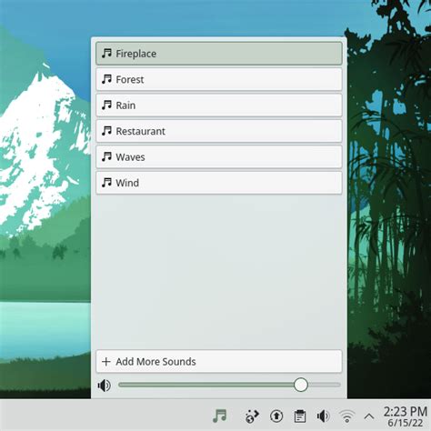 Relaxing Sounds For Kde A New Widget R Kde