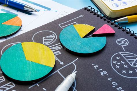 Colorful Charts And Data As Segmentation Symbol Stock Image Image Of