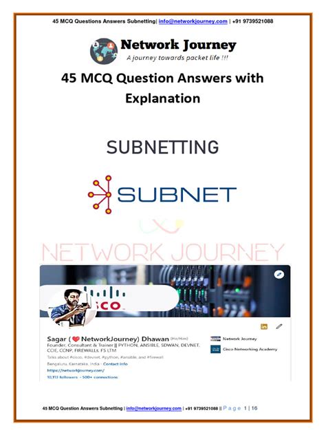 Ready To Master The Art Of Subnetting Pdf Ip Address Internet