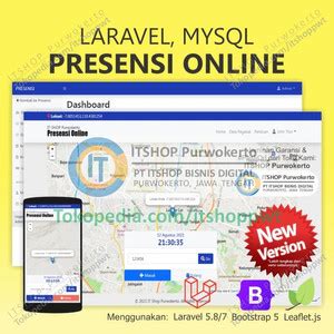 Jual Source Code Aplikasi Web Presensi Online WFH WFO Dengan Laravel
