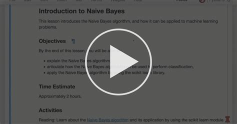 Introduction To Naive Bayes Module Fundamental Probabilistic Algorithms Coursera