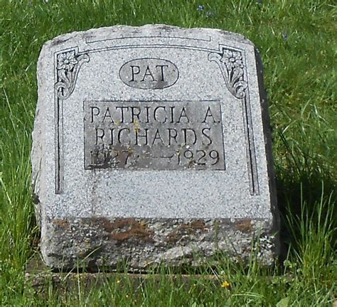 Patricia A “pat” Richards 1927 1929 Find A Grave Memorial