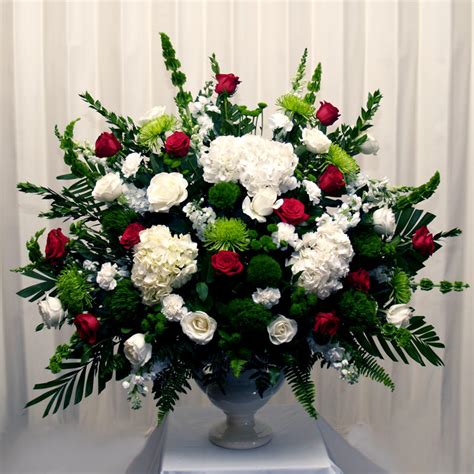 End Vase Gibbons Funeral Home Flower Store