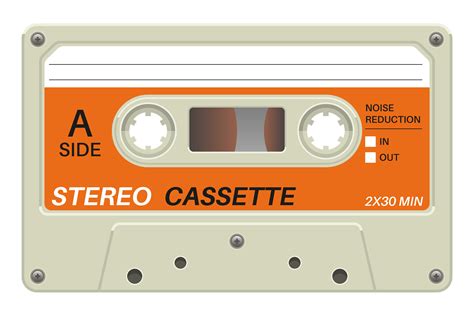Stereo Cassette Template Plastic Record Graphic By Yummybuum