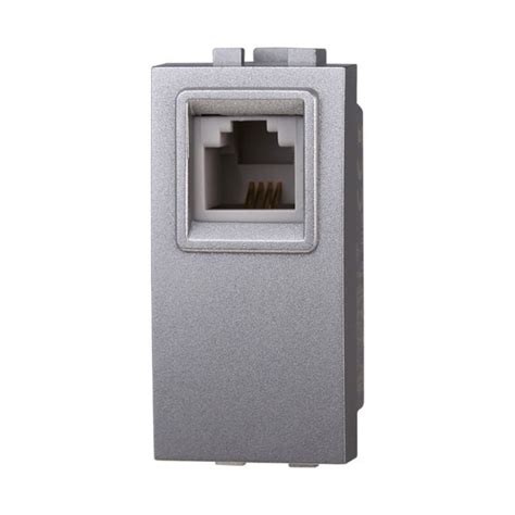 Ettroit Connettore Telefonica Presa Rj11 Colore Grigio Compatibile Con
