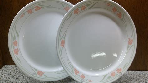 Corelle Peach Garland Pattern 1025 Dinner Plates Set Of 2 Great Condition No Chips Or Cracks Etsy