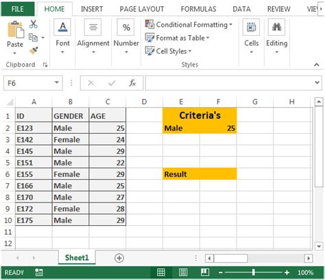 Counting Rows That Match Specific Criteria For Each Column In Microsoft