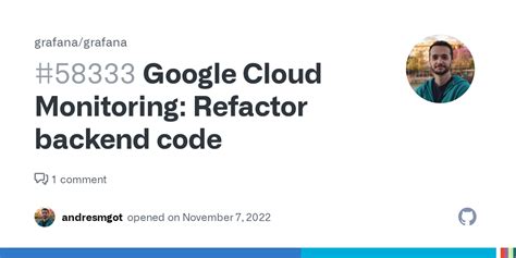 Google Cloud Monitoring Refactor Backend Code Issue Grafana Grafana GitHub