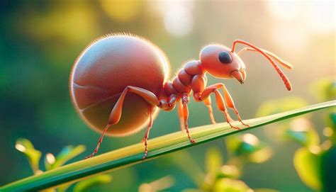 A Bug That Is On A Branch With The Sun Behind It Premium Ai Generated Image