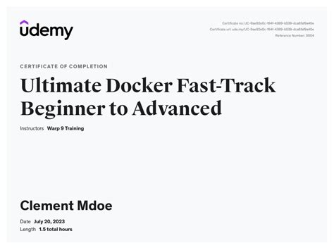 Clement Sebastian On Linkedin Udemy Course Completion Certificate