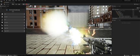 UE5 Blueprint FPS Muzzle Flash Night Sky Appears Different Ask
