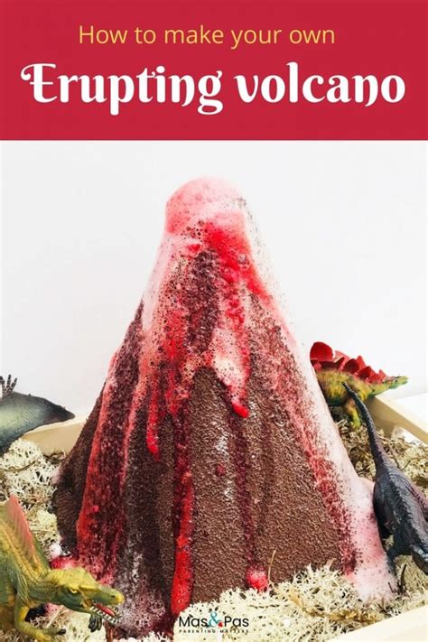 Make Your Own Erupting Volcano Experiment Learning Fun Mas Pas
