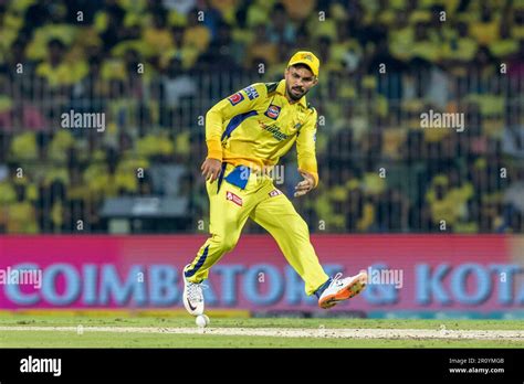 Chennai Super Kings Ruturaj Gaikwad Fields A Ball During The Indian