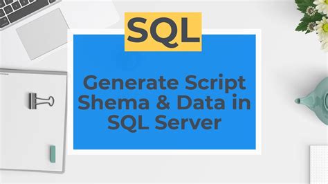 How To Generate Script In Sql Server With Schema⚡data⚡generate Script⚡