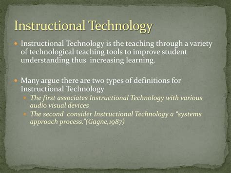 Ppt Educational Technology Vs Instructional Technology Powerpoint