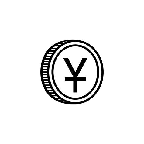 China Currency Chinese Currency Icon Symbol Yuan Coins Vector