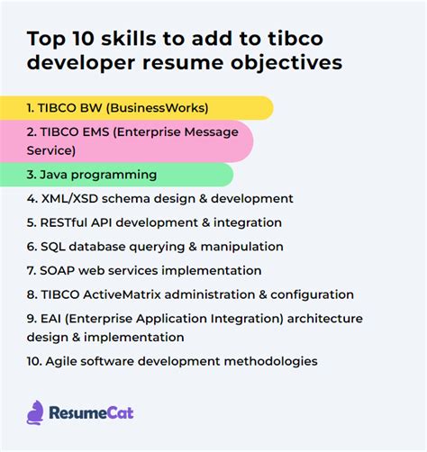 Top 16 Tibco Developer Resume Objective Examples Resumecat