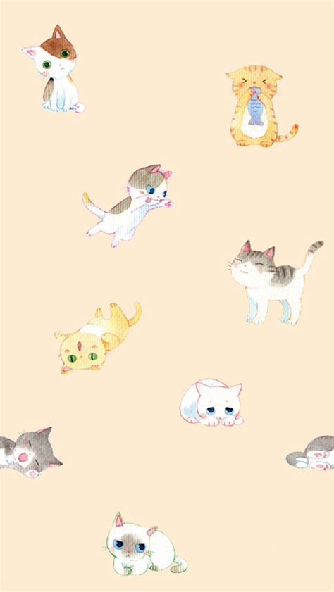Chibi Cats Wallpapers Top Free Chibi Cats Backgrounds Wallpaperaccess