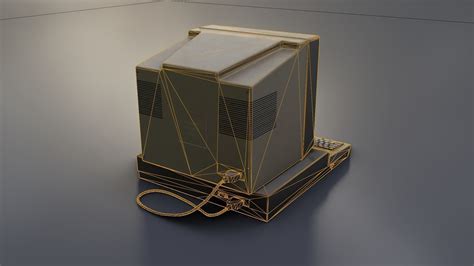 3d Model Old Home Computer Microcomputer Vr Ar Low Poly Cgtrader