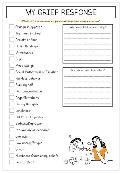 Grief And Coping Skills Worksheets Grief Activities Group Therapy