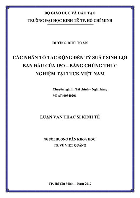 SOLUTION Lua N Va N Tha C Si Kinh Te Ca C Nha N To Ta C O Ng E N Ty Sua T Sinh Lo I Ban A U Cu