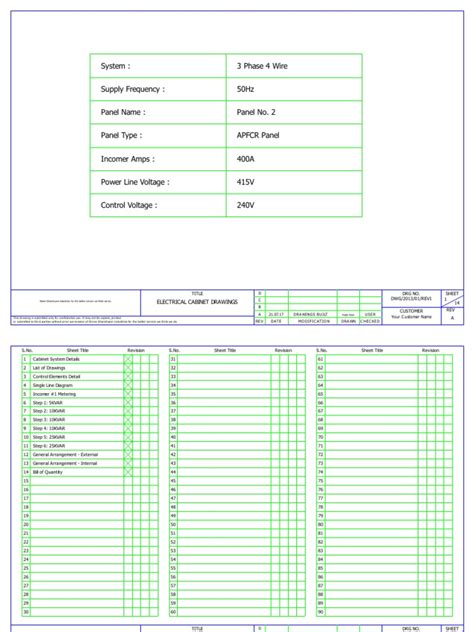 Apfc Panel Drawing Pdf Power Physics Electrical Equipment