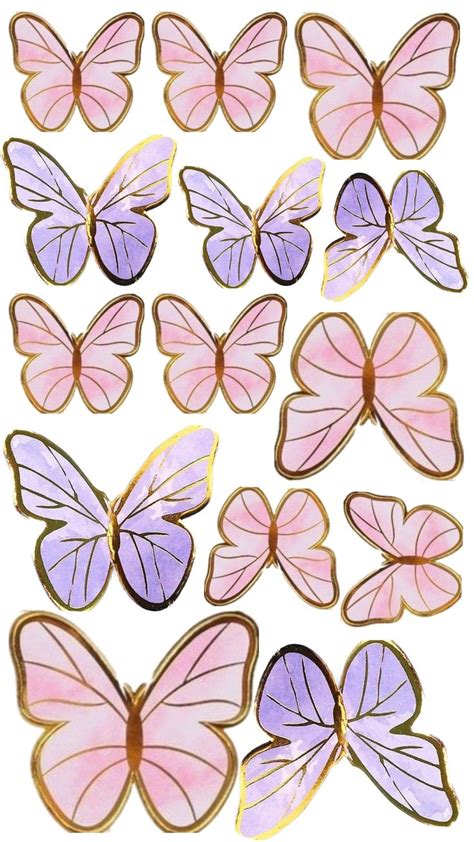 Butterfly Printable Topper Kukilicious Cakes Decoração de festa de