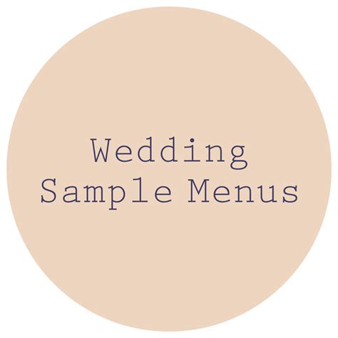 Sample Menus — Millfield Stores