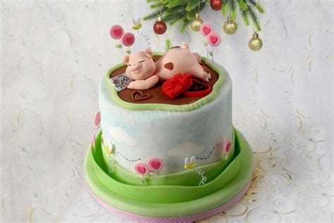 Торт суфле с белым шоколадом Свинка рецепт с фото | Recipe | Pig ...