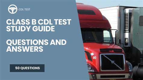 Class B Cdl Test Study Guide 2026 Questions And Answers Youtube