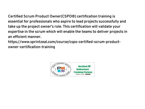 Ppt Cspo Certification Training Program Powerpoint Presentation Free