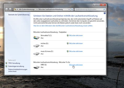 Windows 7 Erweitert Bitlocker Funktionalität Nt4admins