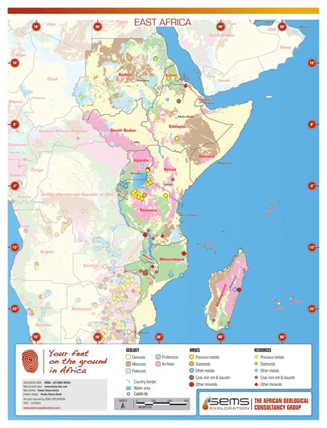 East African Regional Map 2022 Sems Exploration Services