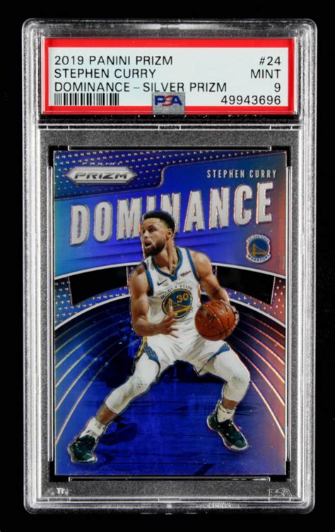 Stephen Curry Panini Prizm Dominance Prizms Silver PSA Pristine Auction