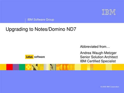 Ppt Upgrading To Notesdomino Nd7 Powerpoint Presentation Free Download Id6702777
