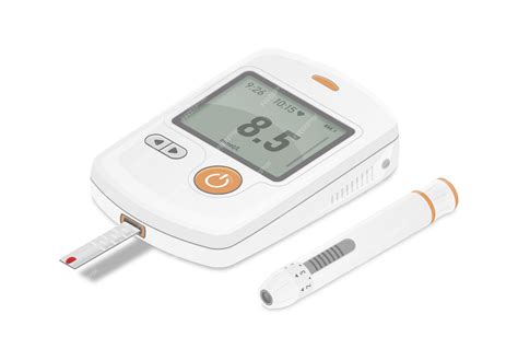 Premium Vector Poster With Glucometer Icon Device For Testing And