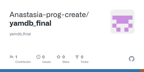 GitHub Anastasia Prog Create Yamdb Final Yamdb Final