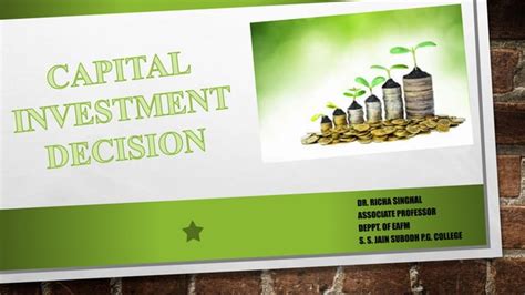 Capital Investment Decision Pptx