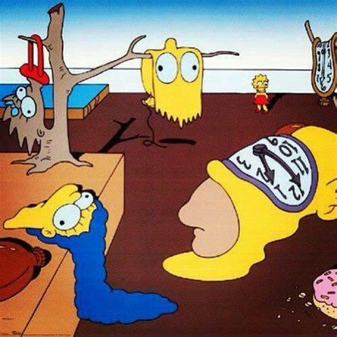 Simpsons Dalí Arte Divertente Illustrazioni Darte Sfondi Carini