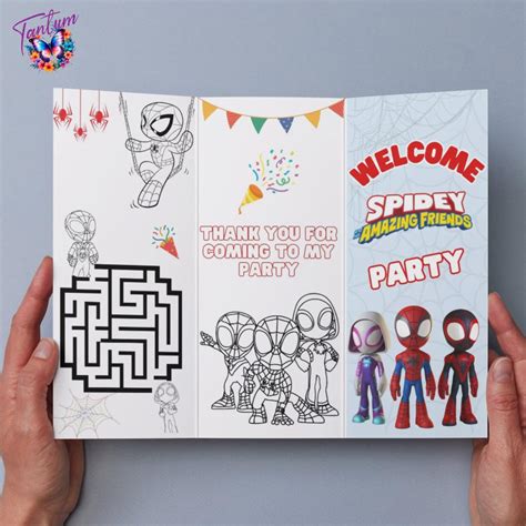 Printable Spidey Activity Brochure Spidey And Friends Coloring Page