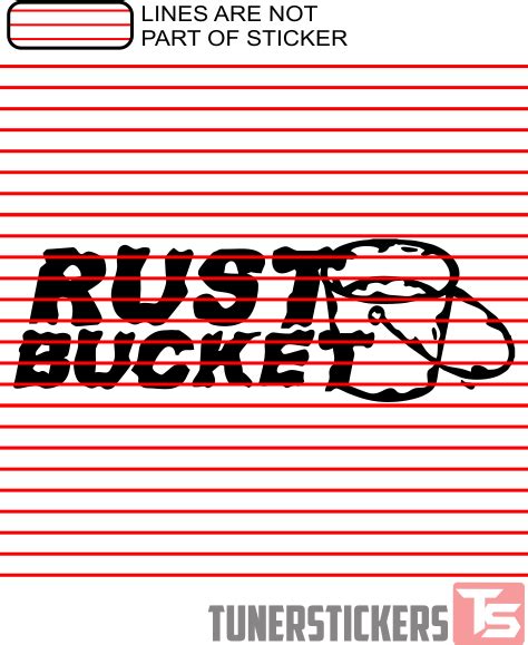 Rust Bucket Tuner Stickers