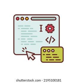 Programming Icon Vector Logotype Stock Vector Royalty Free