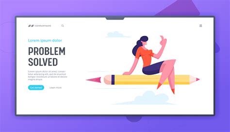 비즈니스 경쟁 크리에이티브 아이디어 프로젝트 웹 사이트 방문 페이지 성공 웹 페이지 배너에 연필 로켓 경주에 비행 엄지 손가락을 보여주는 편안한 사업가 만화 플랫 벡터